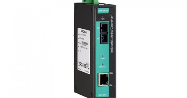 MOXA IMC-21A-M-SC-T Ethernet to Fiber Converter | ManuAuto